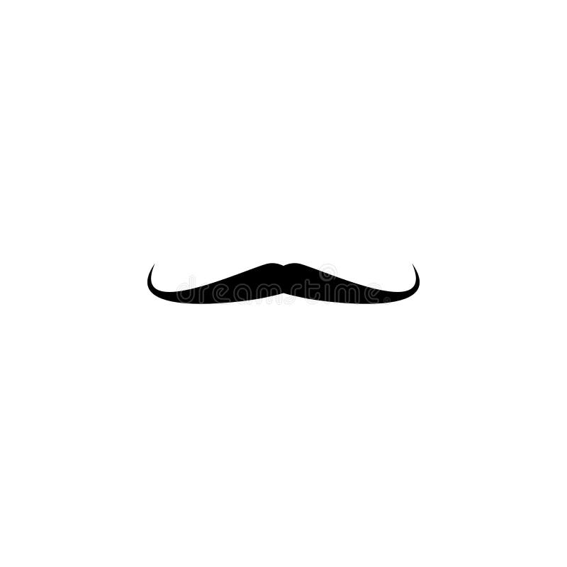 Fake Moustache Simple Black Icon. Man Mustache Silhouette Stock Vector ...