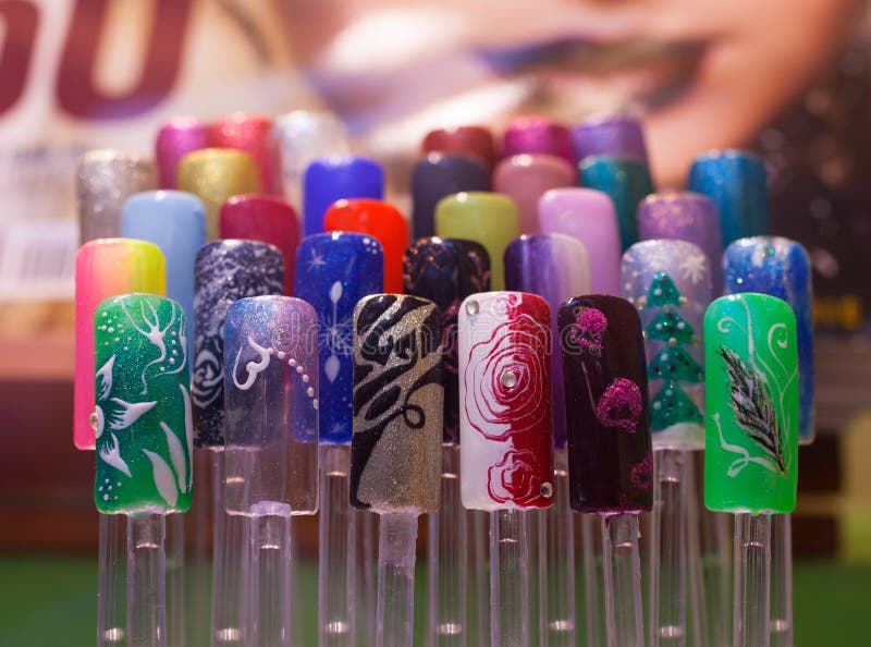 Fake nails stock image. Image of paint, collection, fingernails - 51258825