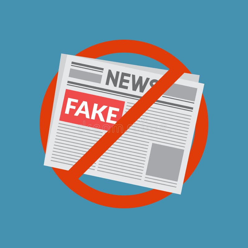 Fake news flat design stock vector. Illustration of background - 168380848