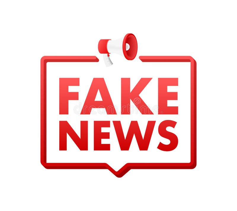 Fake News Realistic Newspaper on White Backgraund. Vector Illustration ...