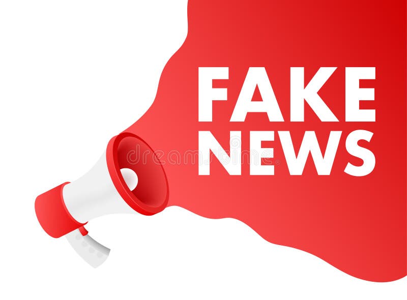 Fake News Realistic Newspaper on White Backgraund. Vector Illustration ...