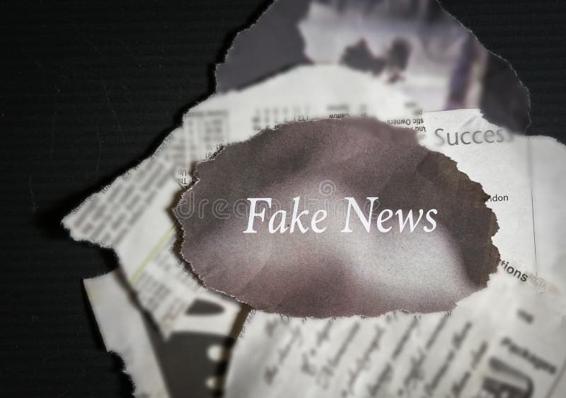 Fake News - on a Stacks of Old Newspapers Stock Photo - Image of pile ...