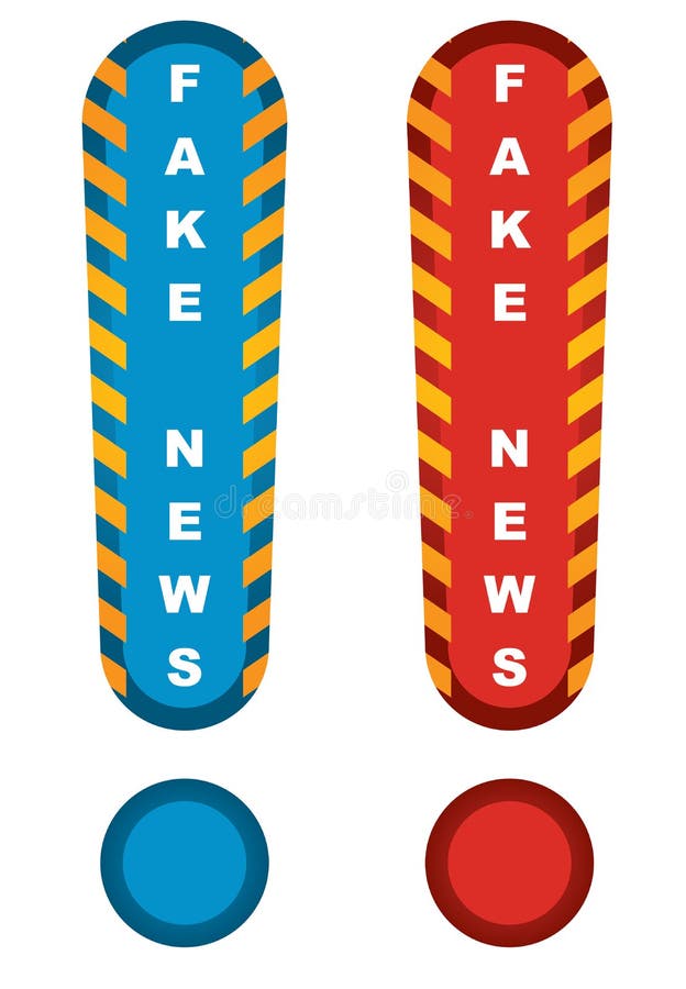 Fake news warning sign stock vector. Illustration of damage - 109292147