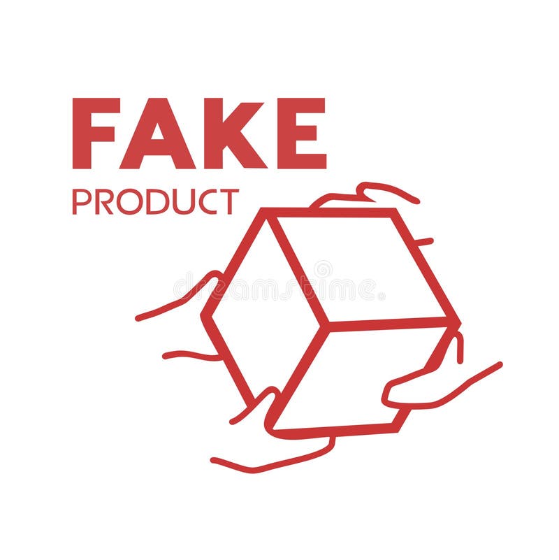 Fake product symbol stock vector. Illustration of seal - 325985592