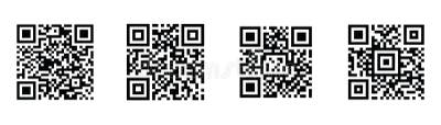 Fake QR Code and Barcode Set Vector Illustration Stock Vector ...