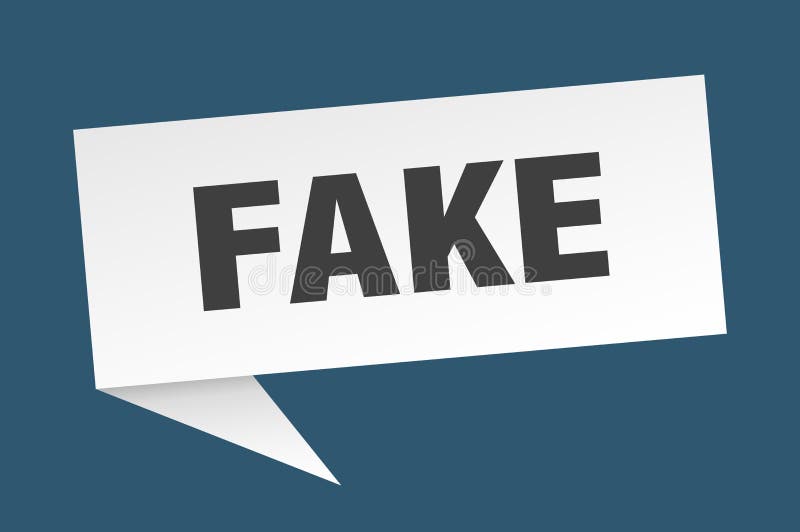 Fake speech bubble. stock vector. Illustration of label - 153451336