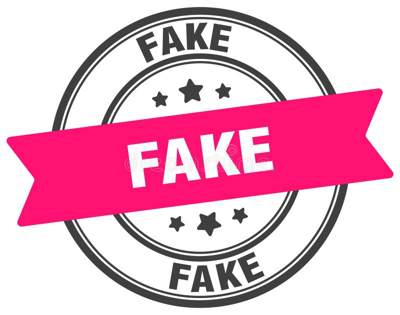 Fake Stamp Symbol, Label Sticker Sign Button, Text Banner Vector ...
