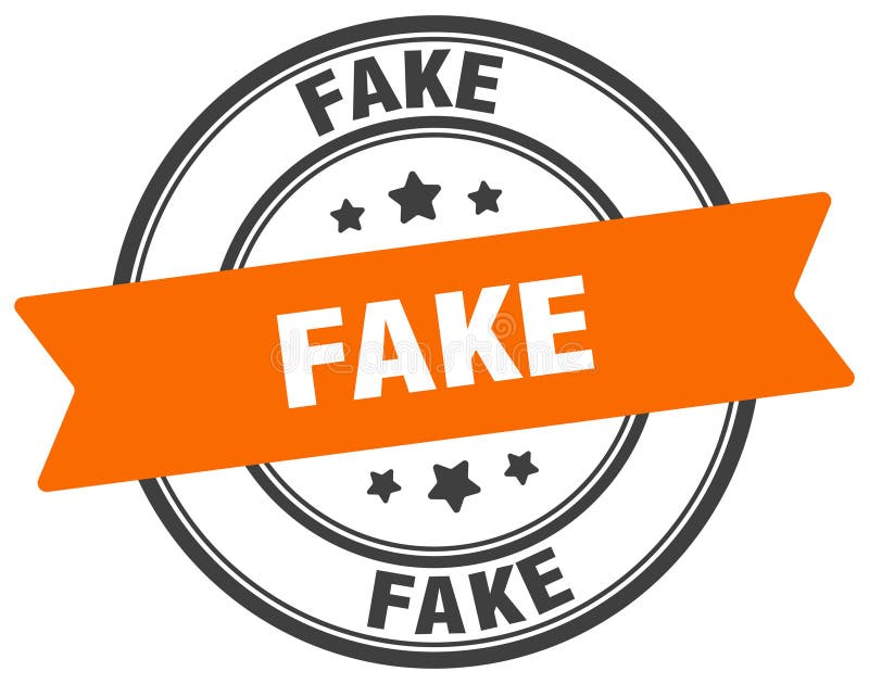Fake Stamp Symbol, Label Sticker Sign Button, Text Banner Vector ...