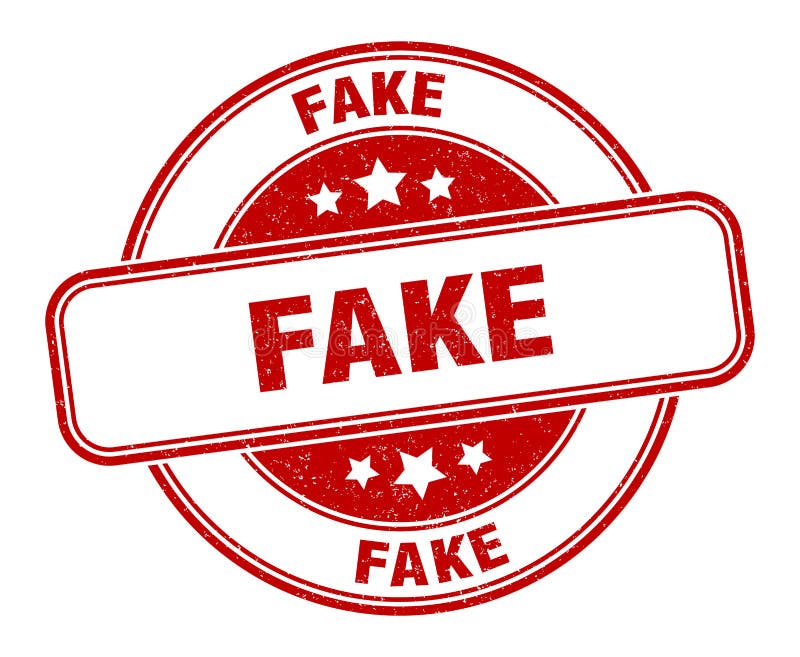 Fake Stamp. Fake Round Grunge Sign Stock Vector - Illustration of seal ...