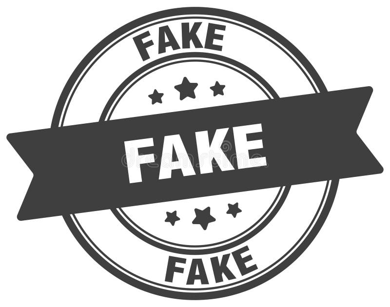 Fake Stamp Symbol, Label Sticker Sign Button, Text Banner Vector ...