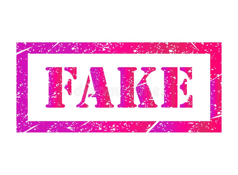 Fake Stamp Symbol, Label Sticker Sign Button, Text Banner Vector ...