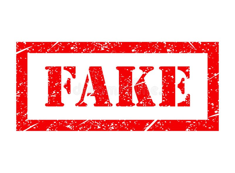 Fake Stamp Symbol, Label Sticker Sign Button, Text Banner Vector ...