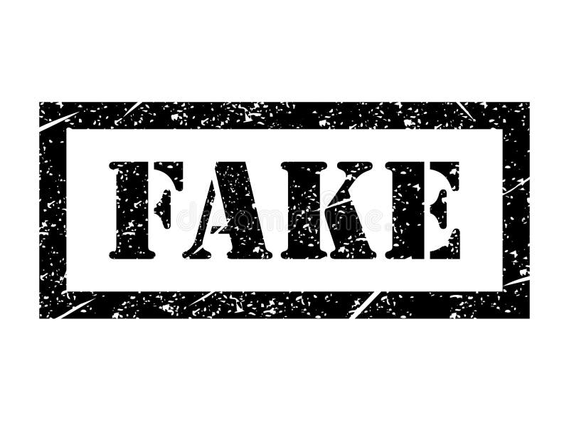 Fake Stamp Symbol, Label Sticker Sign Button, Text Banner Vector ...