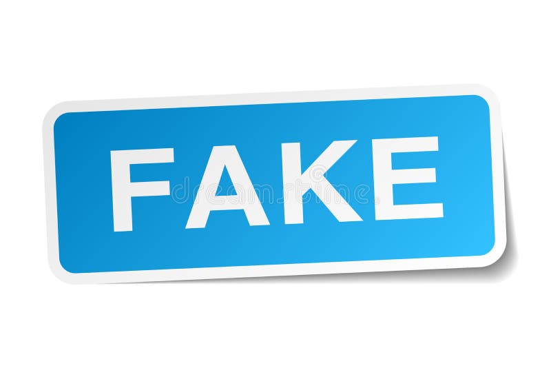 Fake sticker. stock vector. Illustration of peeler, flyer - 153900615