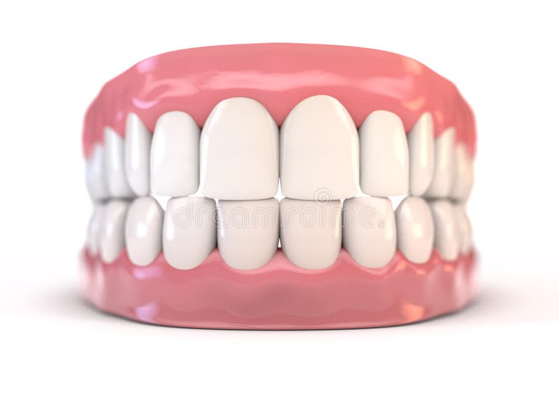 Fake Teeth Set stock illustration. Illustration of open - 161141365