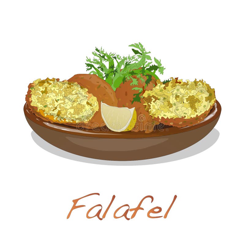 Falafel Vegetarian Stock Illustrations – 1,780 Falafel Vegetarian Stock ...