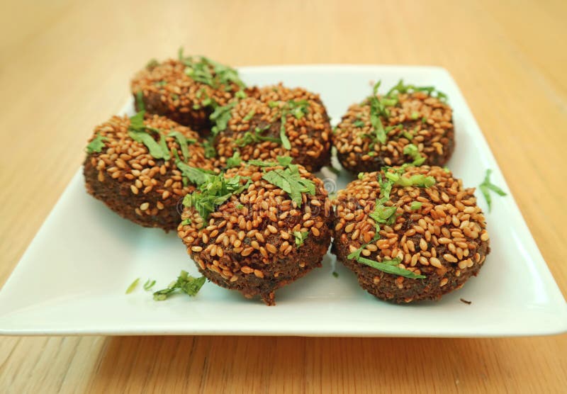 Falafel Deep-fried Balls, a Famous Middle Eastern Snack or Appetizer ...