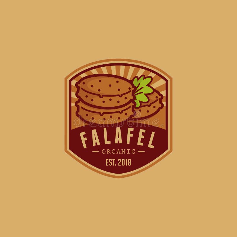 Falafel-Festival-Logo vektor abbildung. Illustration von vektor - 119754810