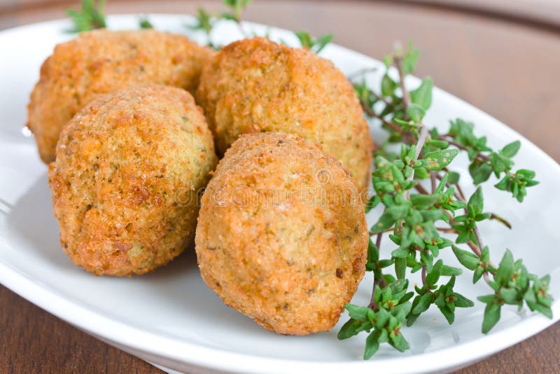 Falafel stock image. Image of thyme, vegetarian, chickpea - 50196157