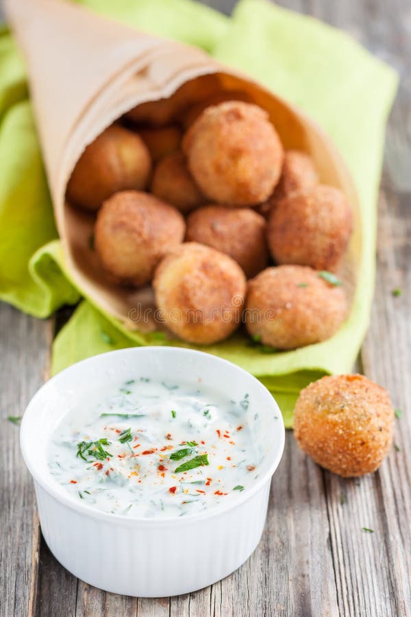 Falafel, Middle Eastern Deep Fried Chickpea Balls Stock Image - Image ...