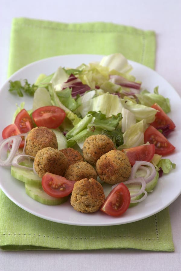 Falafel plate stock image. Image of snack, shot, cucumbers - 16692135