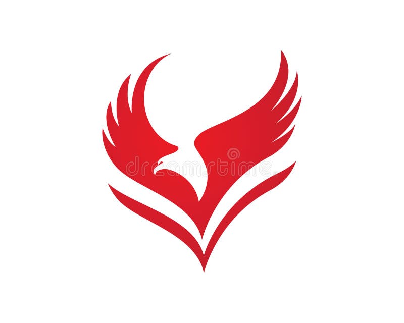 Falco Eagle Bird Logo Template Illustrazione Vettoriale - Illustrazione ...