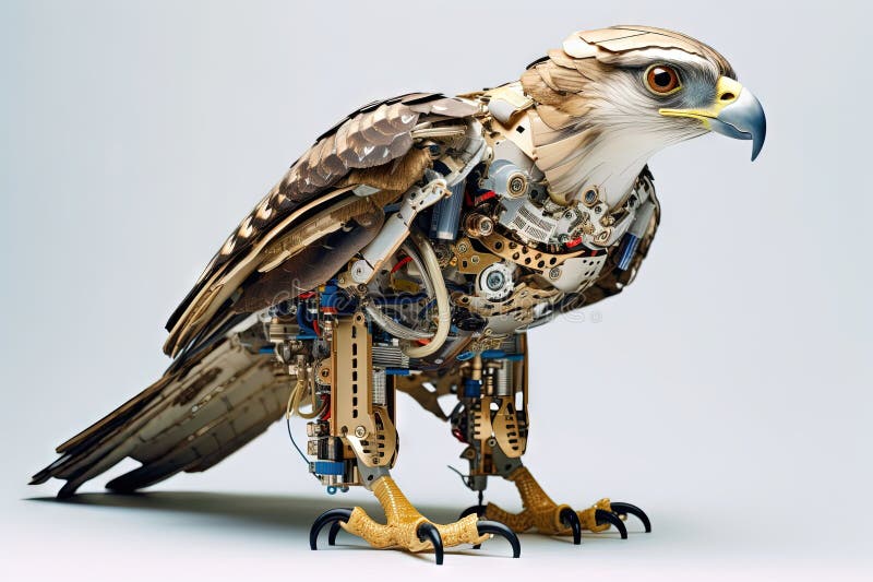 Eagle Bird Cyborg Animal Detailed Infographic, Full Details Anatomy ...