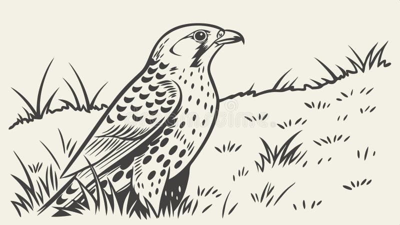 Falcon Bird, Bird of Prey and Hunting Animal Vector Design Generative ...