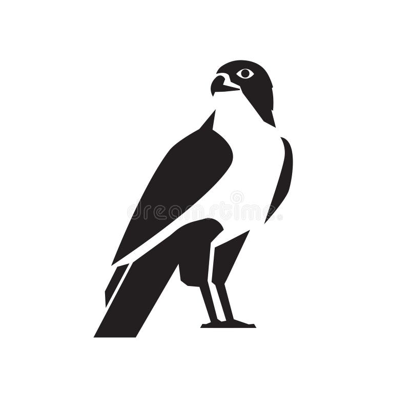 Falcon Bird Silhouette Vector Stock Vector - Illustration of animal ...