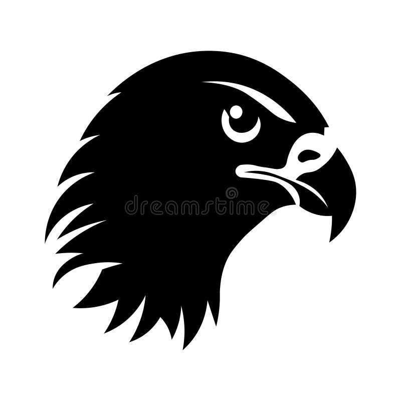 3D Falcon on Black Background. Object Made of Shimmering Particles ...