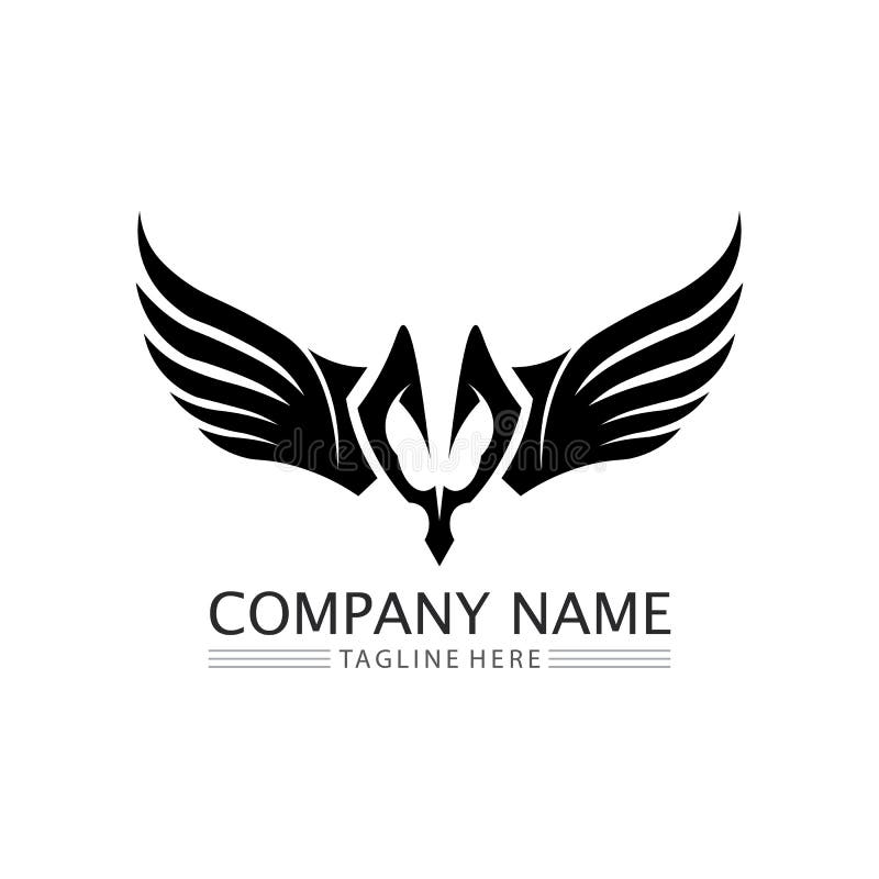 Falcon Eagle Bird Logo Template Vector Icon Stock Illustration ...