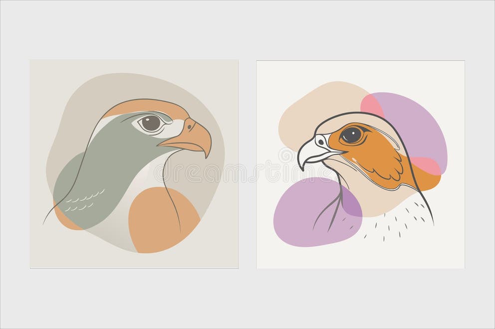 Falcon Face Vector Illustration Icon. Stock Illustration - Illustration ...