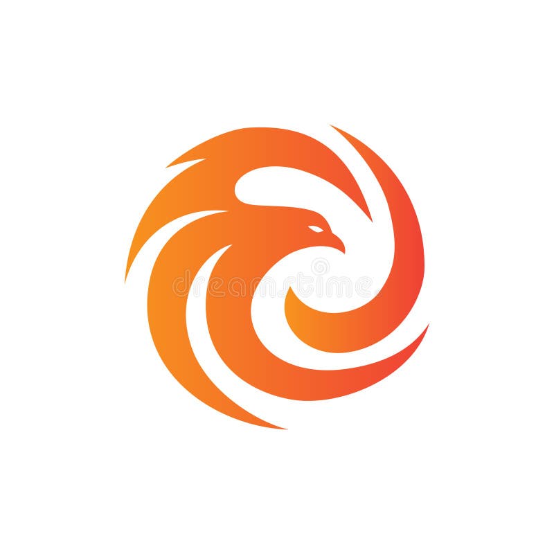 Falcon fire logo design stock vector. Illustration of sign - 174734910