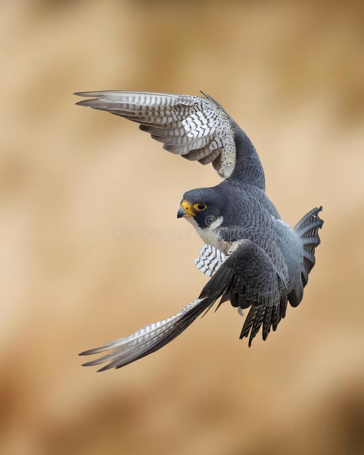 An Falcon Flying in the Air Nature Background Stock Image - Image of ...