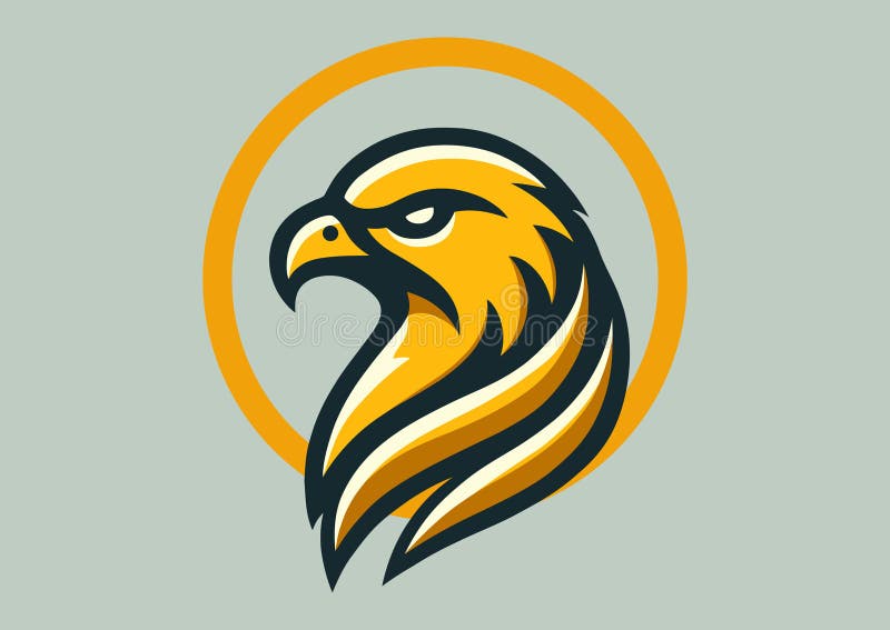 Falcon head logo design stock vector. Illustration of transportation ...