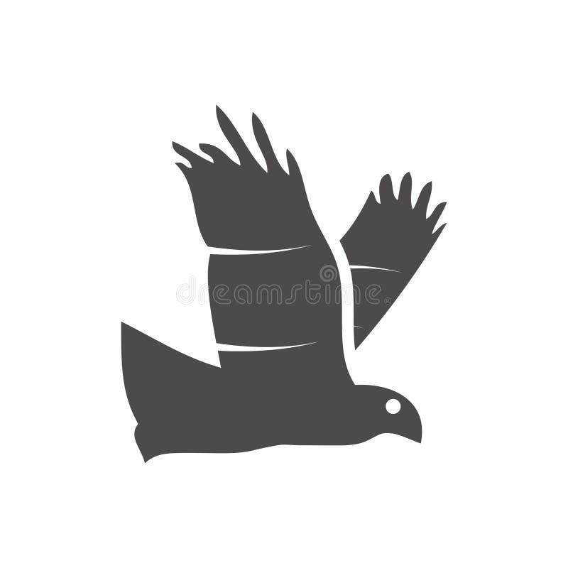 Falcon Icon in Flat Style.Vector Illustration. Stock Vector ...