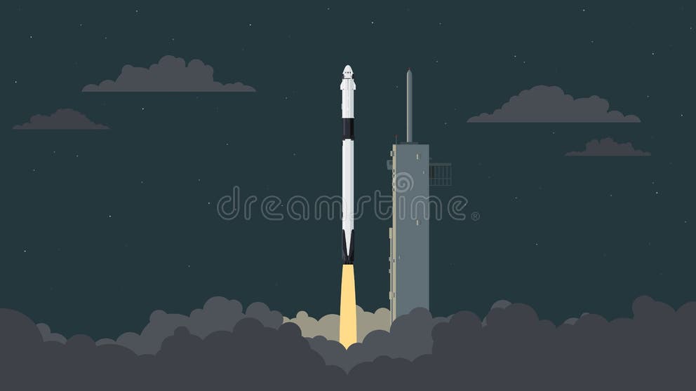 Spacex Dragon Stock Illustrations – 157 Spacex Dragon Stock ...