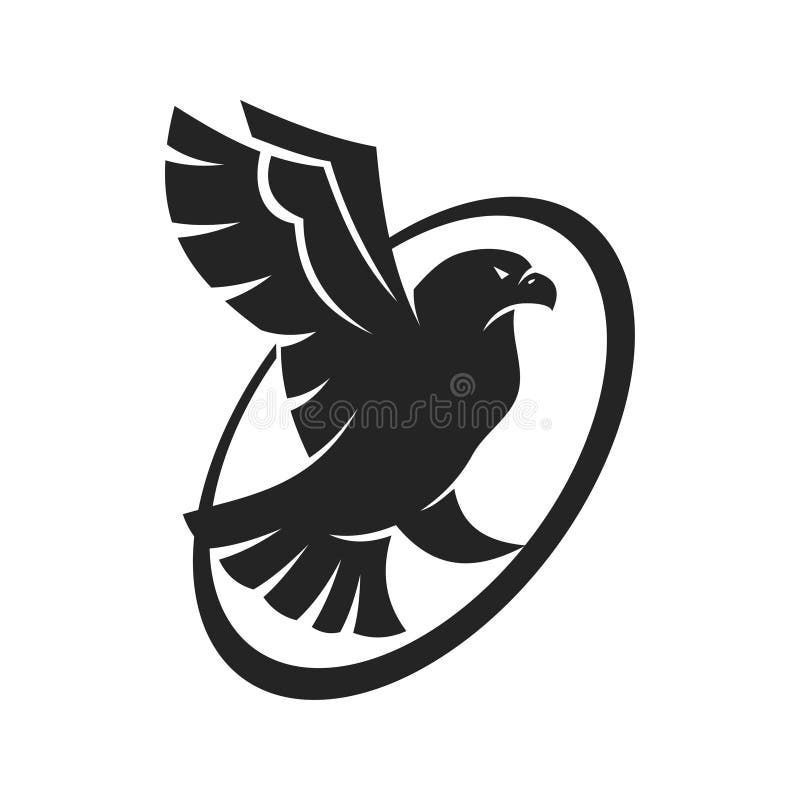 Falcon Logo Template Isolated. Brand Identity. Icon Abstract Vector ...