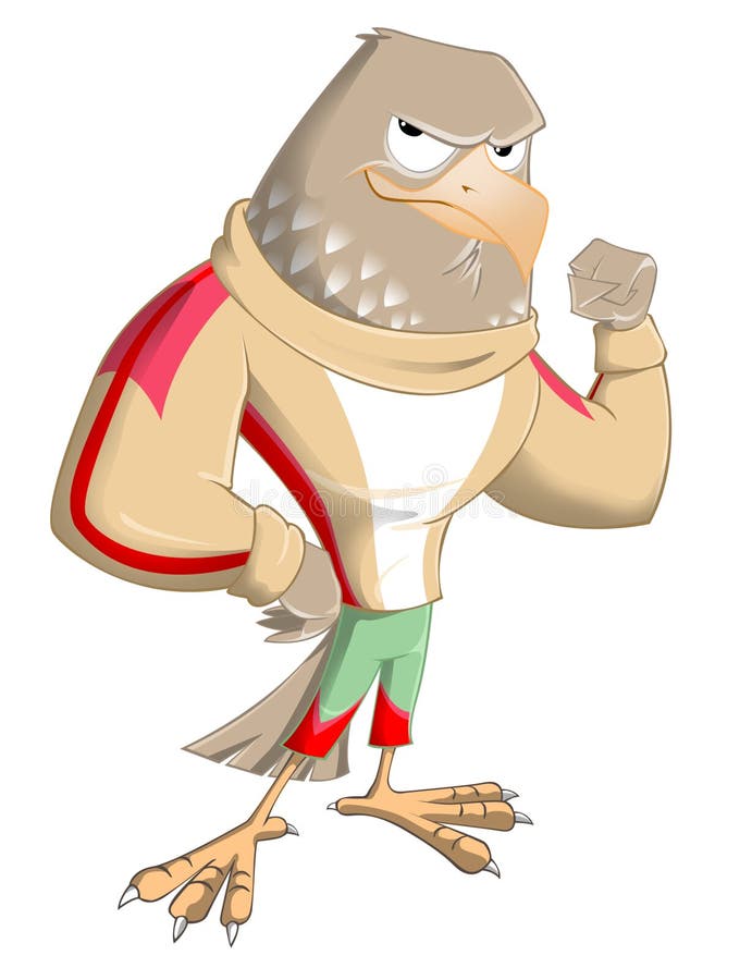 Falcon Cartoon Character