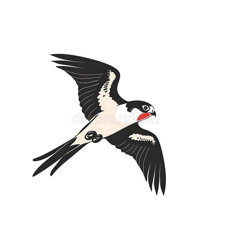 Falcon in Mid Dive logo stock illustration. Illustration of wild ...
