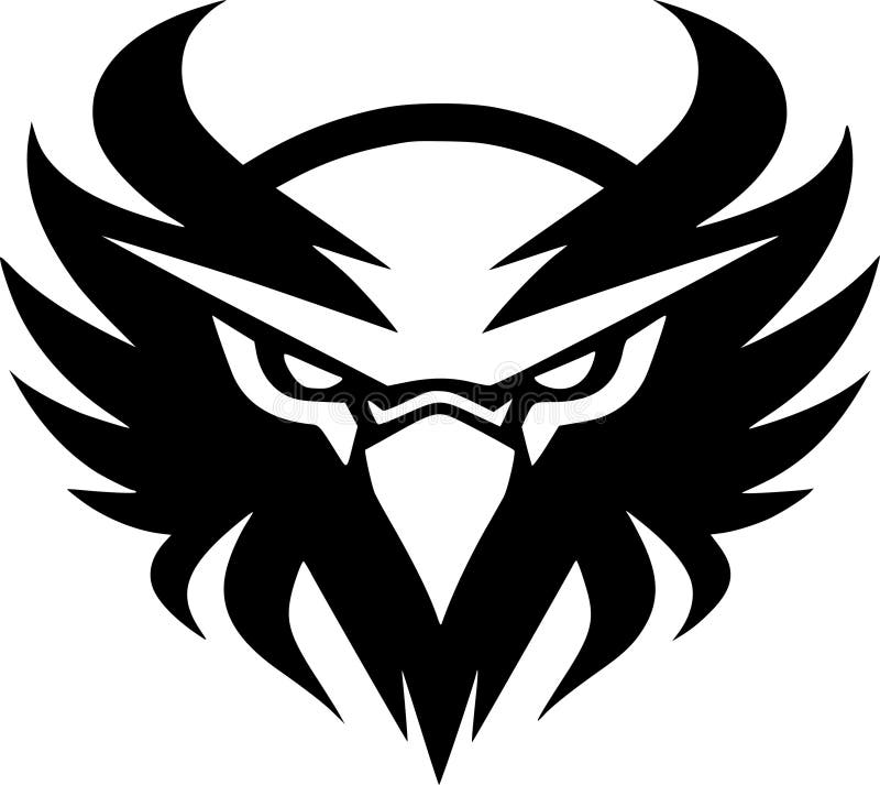 Falcon - Minimalist and Flat Logo - Vector Illustration Stock Vector ...