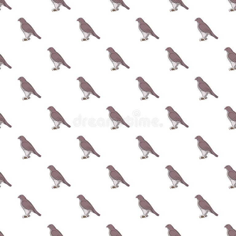 Falcon Pattern, Cartoon Style Stock Vector - Illustration of creative ...