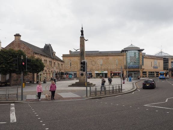 Falcon Square in Inverness editorial photo. Image of falcon - 295353126