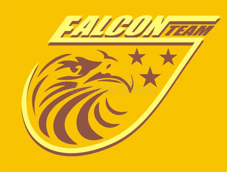 Falcon team stock vector. Illustration of embroidery - 12307394