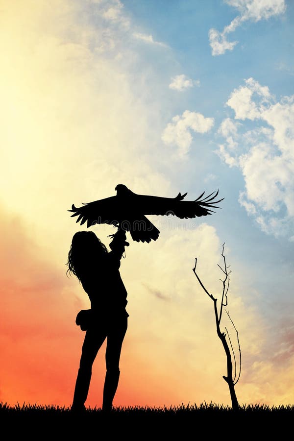 Falconer Silhouette Stock Illustrations – 72 Falconer Silhouette Stock ...