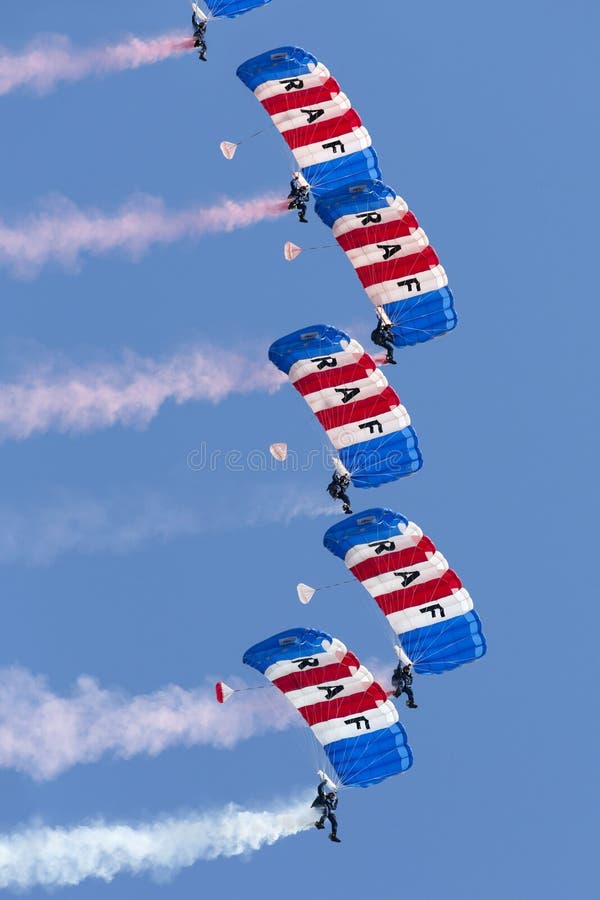 Falcons Parachute Display Team Editorial Stock Image - Image of ...