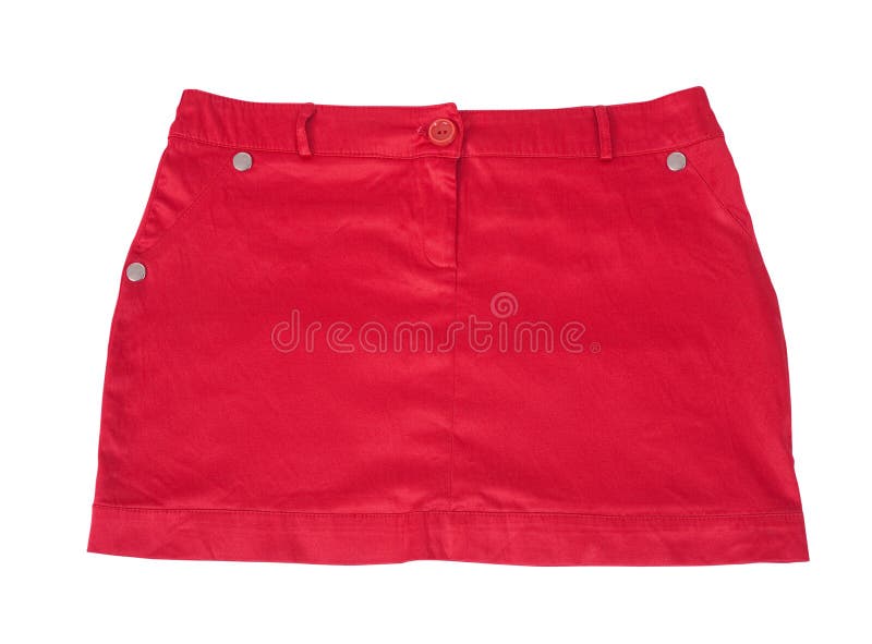 Falda corta roja foto de archivo. Imagen de tela, manera - 13364476