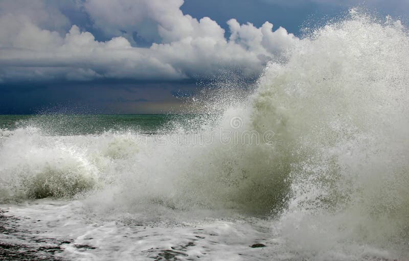 Morze w burzy obraz stock. Obraz złożonej z metafory - 43604523