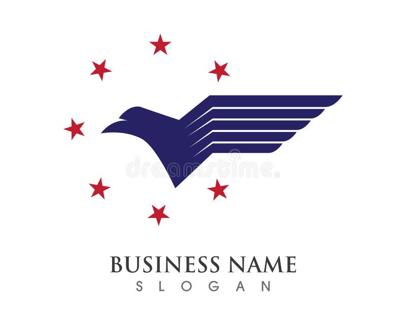 Falk Wing Logo Template vektor illustrationer. Illustration av ...