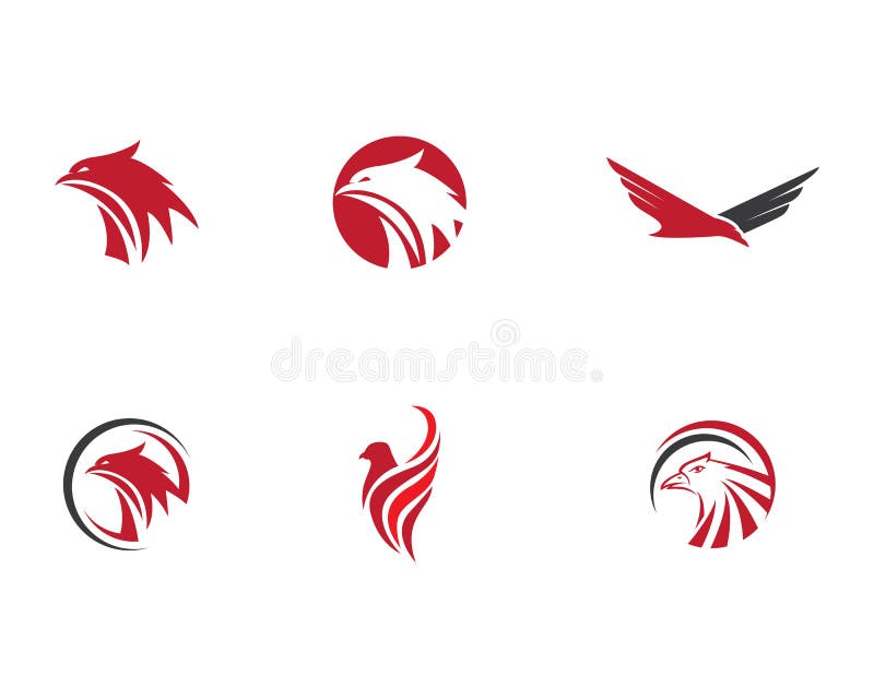 Falke Logo Template vektor abbildung. Illustration von ikone - 95610660